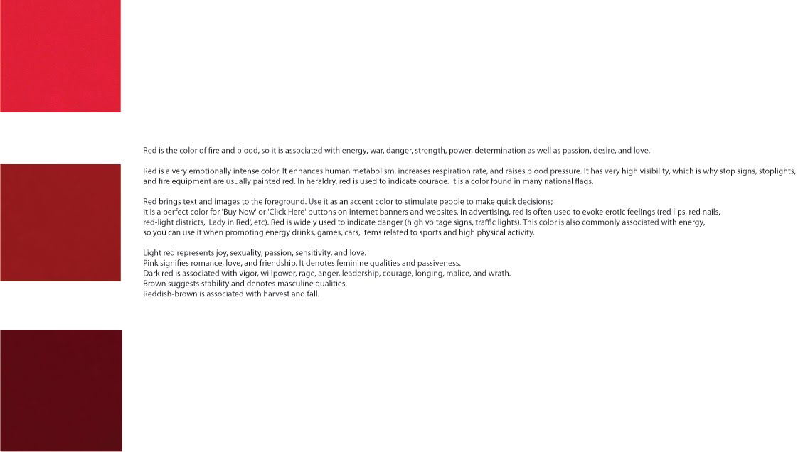 Colour slide show: Red