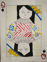 Thomas Elementary Art: 4th Grade Playing Card Self Portraits
