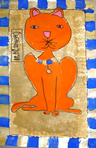 Thomas Elementary Art: 2nd Grade Egyptian Cats