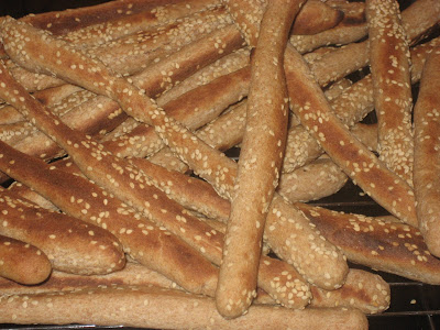 Vegetarian Food and Health: Easy whole wheat bread sticks from toaster oven