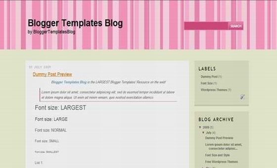 Free Blogger Template Cool Stripes Blog