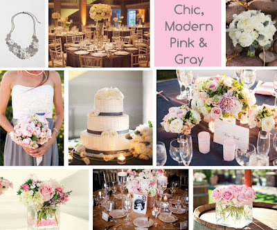 Hearts & Flowers: Decorating For Your Wedding Day: Pink and Gray ...