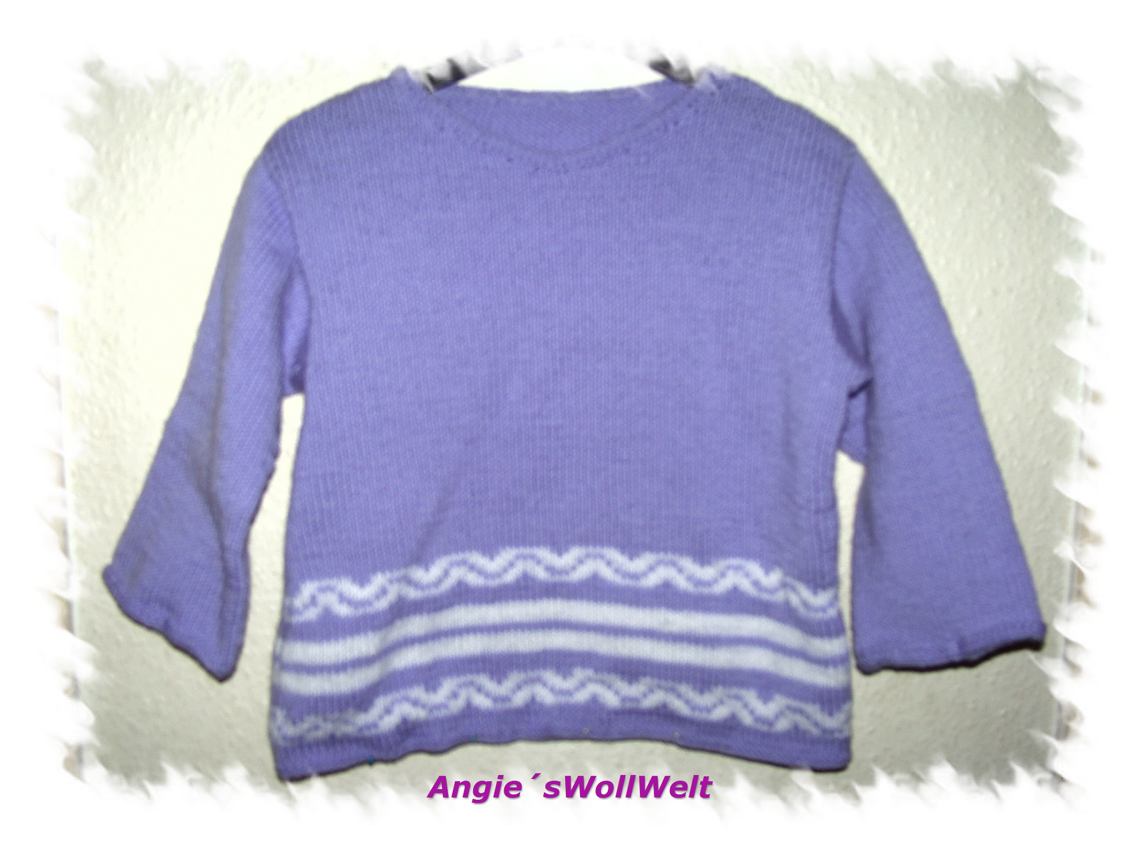 Angie´sWollWelt: Kinder Pulli ist fertig gestrickt...