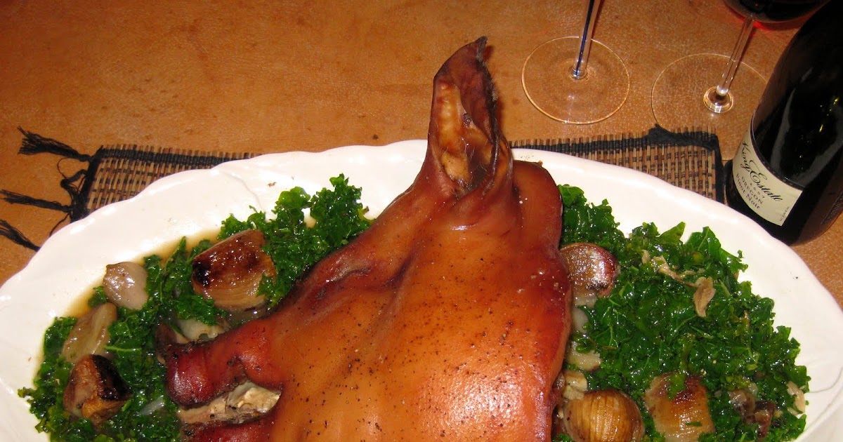 Everett Cellars: Pot-Roast Half Pig's Head