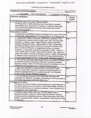 1) Target Corrective Action Guidelines 2) AP Directives: 1) Coaching ...