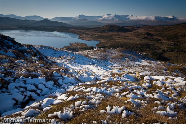 Landscape Photography in Kerry, Ireland: Snow on the Kerry Mountains