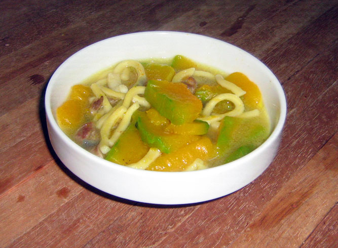 Ginisang Kalabasa at Miki