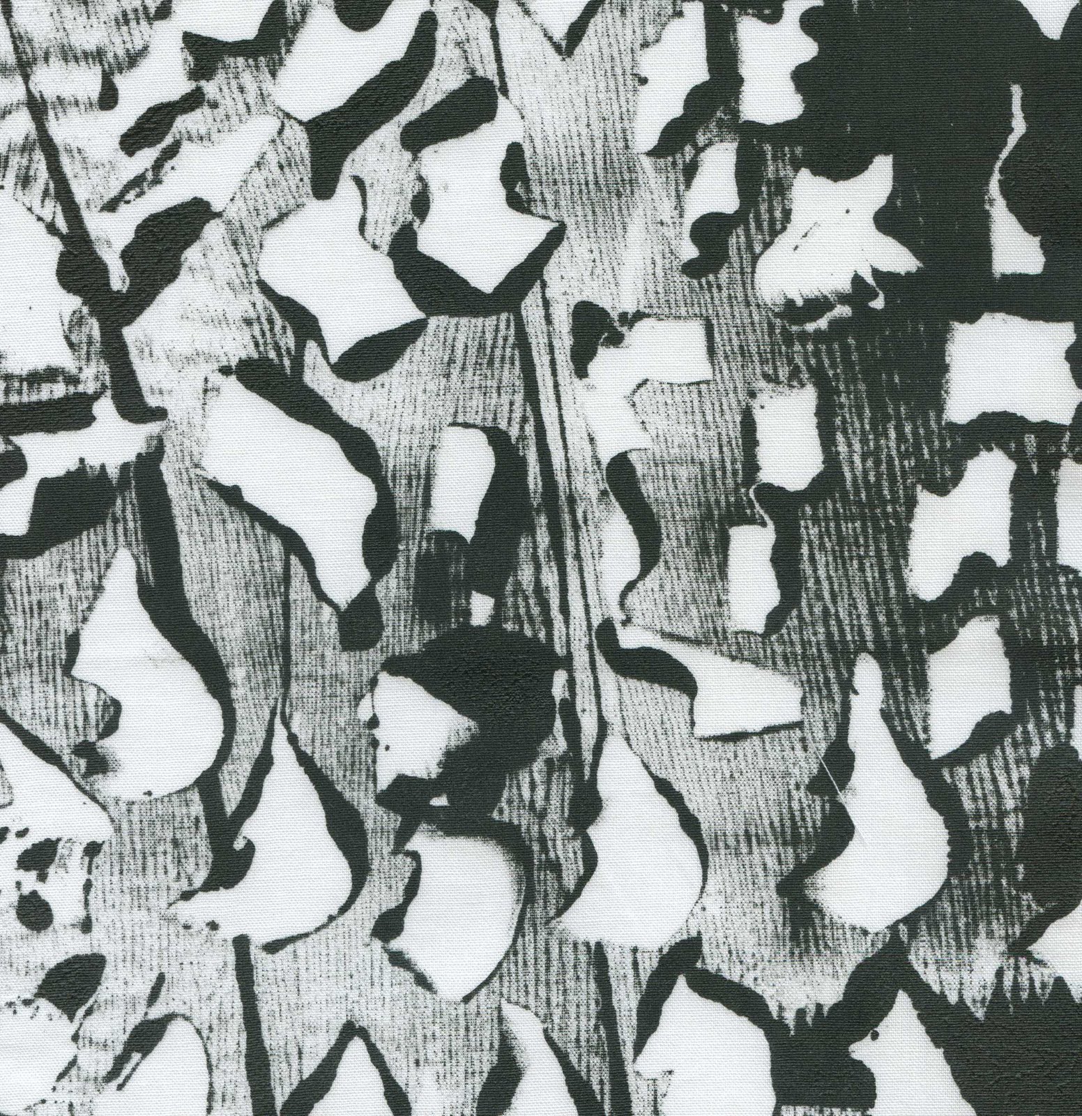stitchestill: Monoprinting with glass - acrylic paint and fabric medium
