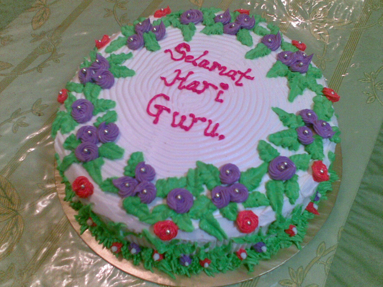 Iza One Shop Corner Kek Selamat Hari Guru