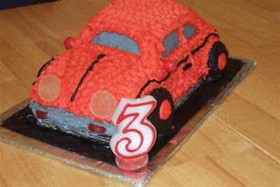nurturing notes: VW Beetle Cake