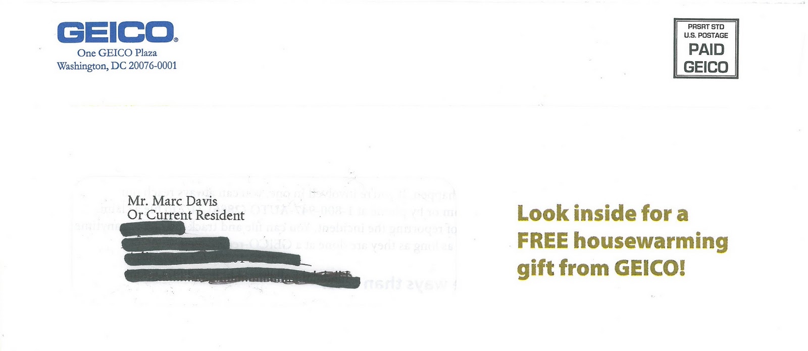 Mail That Fails: Geico: Return of the Failed Gecko