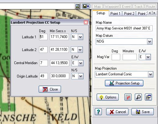 Using OziExplorer: Historical maps with OziExplorer