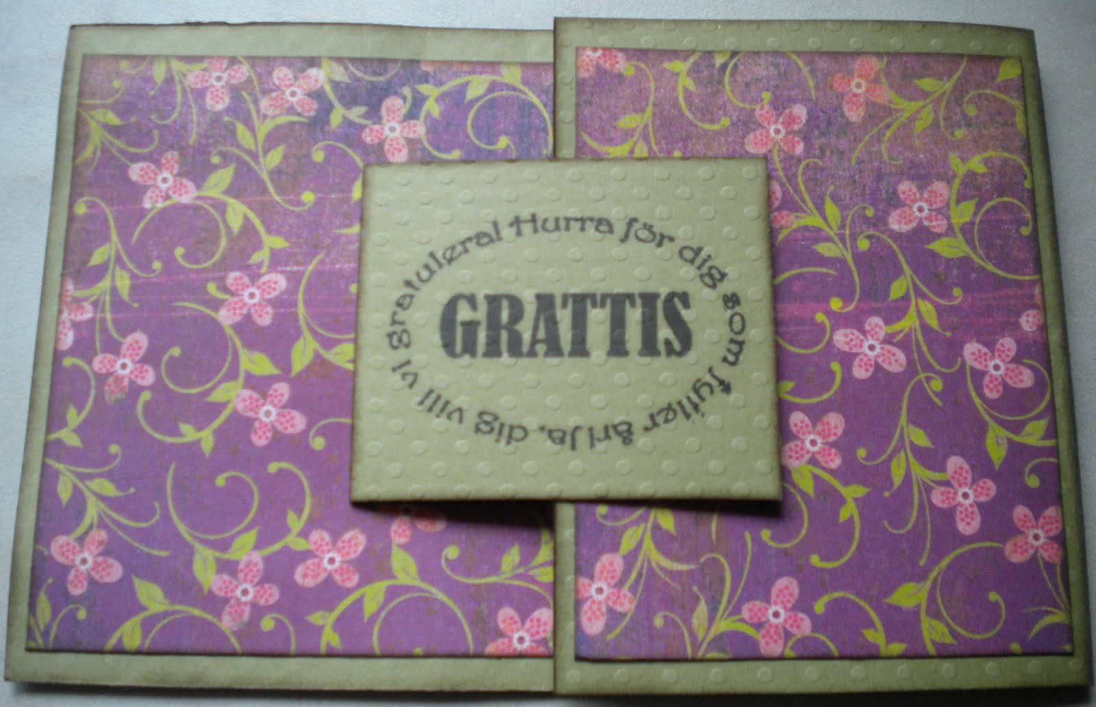 MiMa's Scrapbooking: Enkelt grattiskort