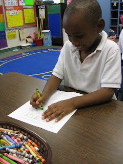 Mrs. Tomme's Kindergarten Class: Doing Our Seat Work