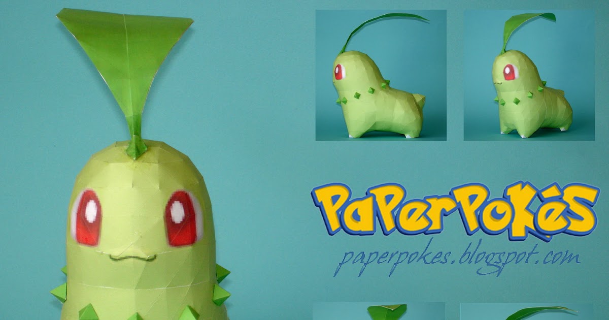 PaperPokés - Pokémon Papercraft: CHIKORITA