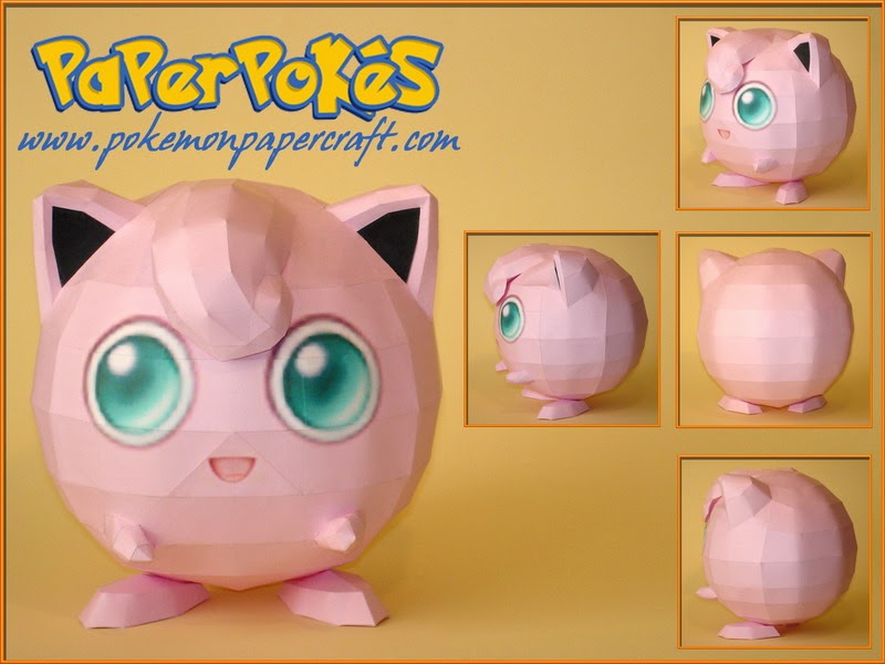 PaperPokés - Pokémon Papercraft: JIGGLYPUFF - Pokémon Papercraft