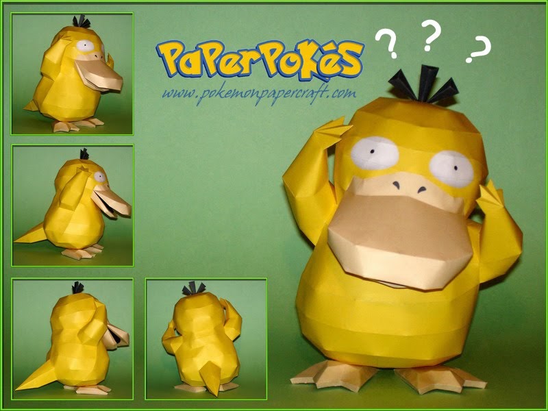 PaperPokés - Pokémon Papercraft: PSYDUCK V2
