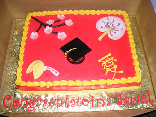 DEE-licious Cakes: Asian Themed Graduation Cake