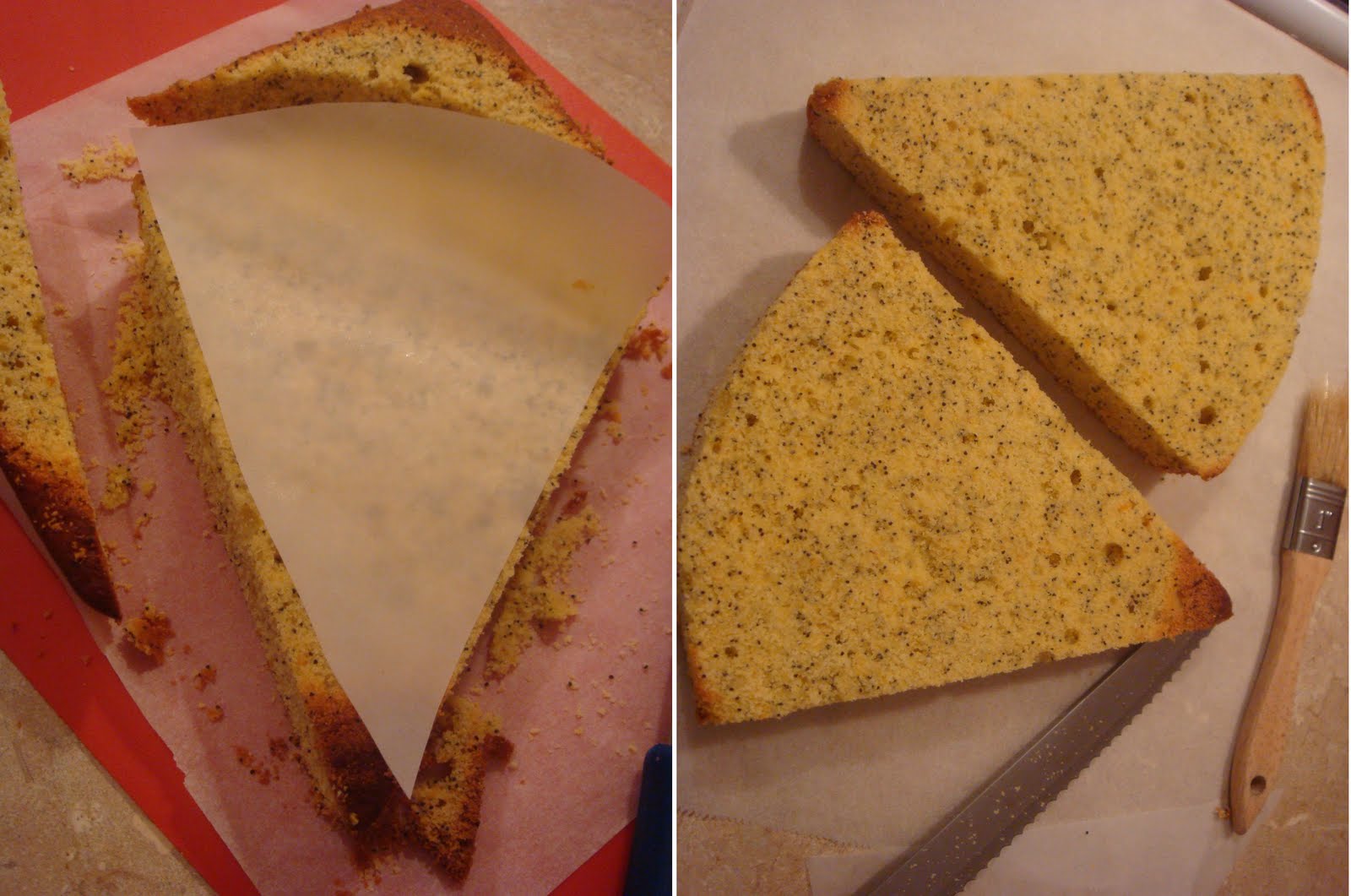 butter hearts sugar: Makings of a Cake Slice Cake.