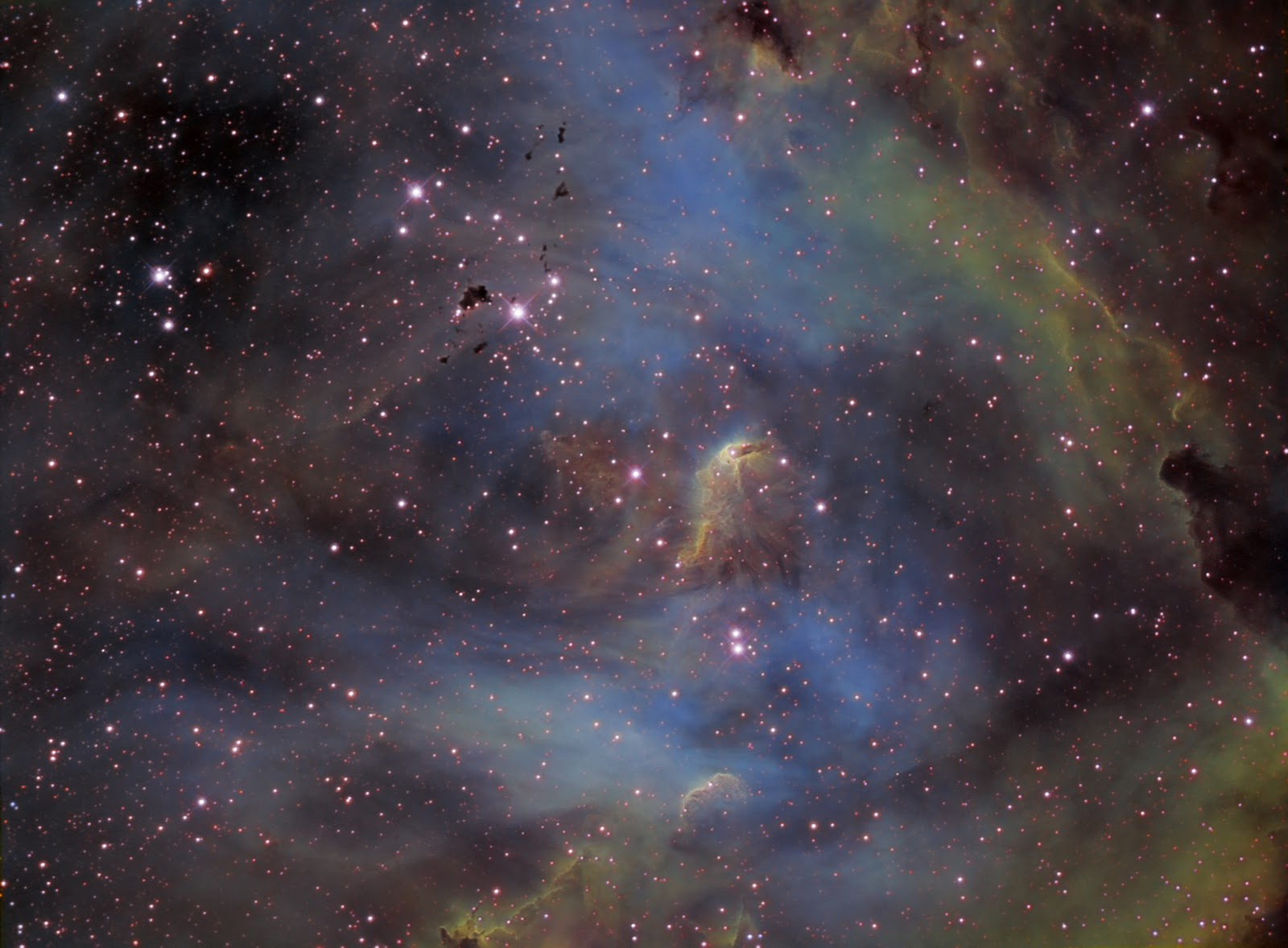 David Ahn Astrophotography Blog: IC2948 IC2944 Thackeray's Globules