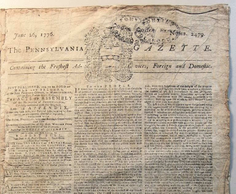 To Find the Principles: 4 July 1776: American Independence