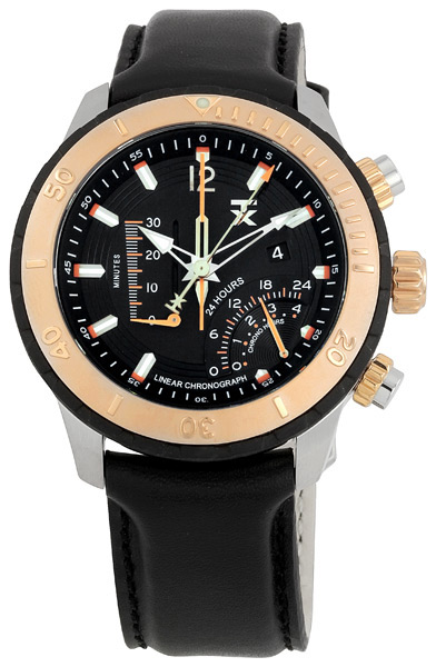 TX T3C308 800 Series Mens Linear Chronograph GMT Second Time Zone Watch ...