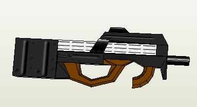 EpsilonWolf Papercraft: Goldeneye RC-P90 Preview