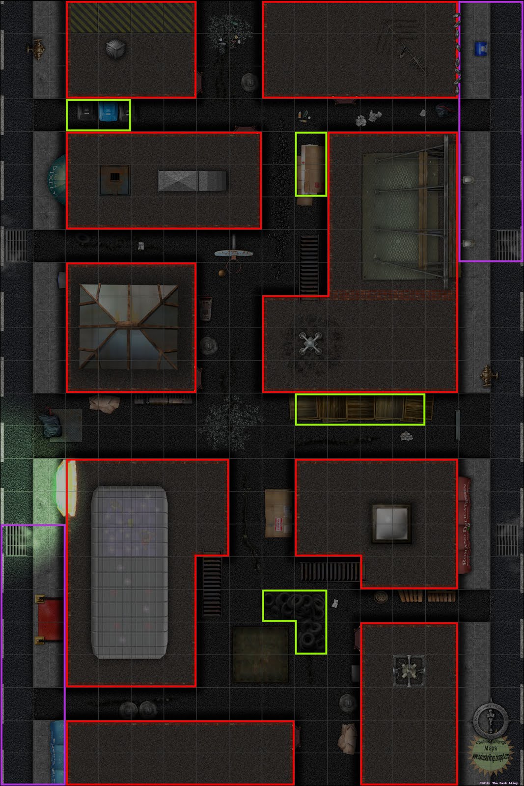 Curious Lurkings: Map 10 of 26: The Dark Alley
