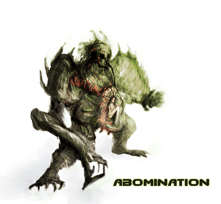 Kungfoowiz: Abomination (digital painting)