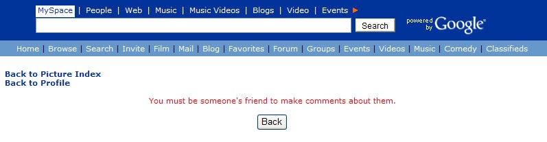 kenneth in the (212): MySpace Error Message