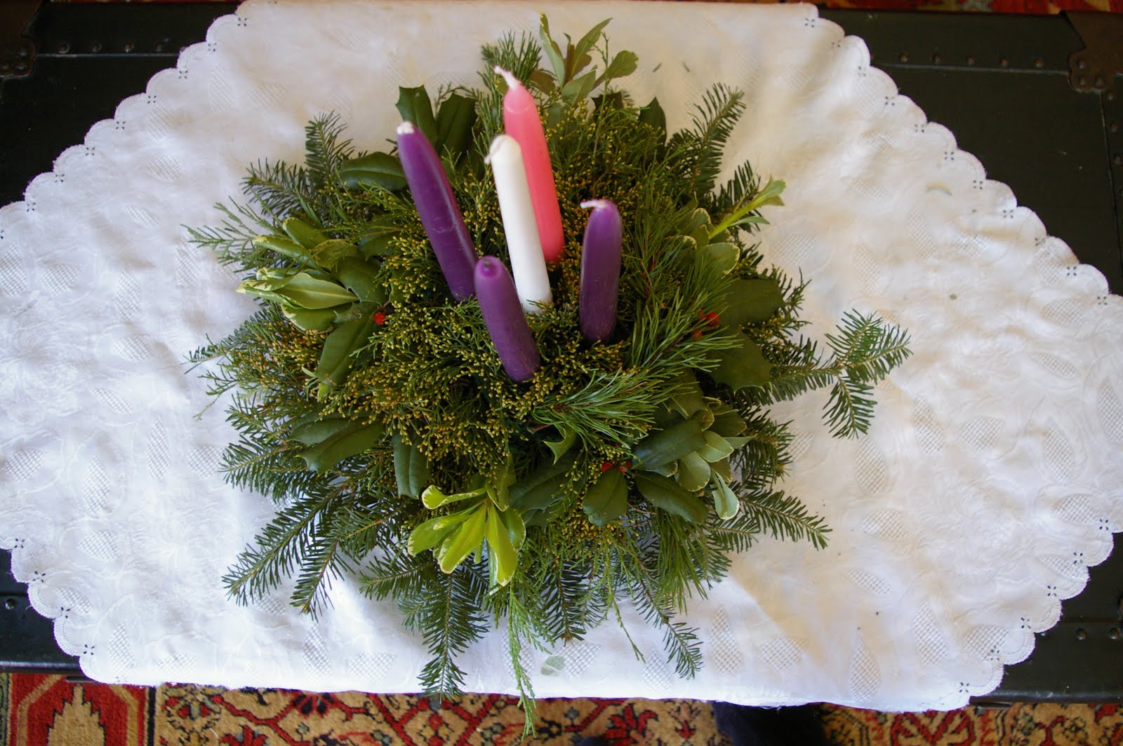 Two Square Meals: Easy Advent Wreath Tutorial