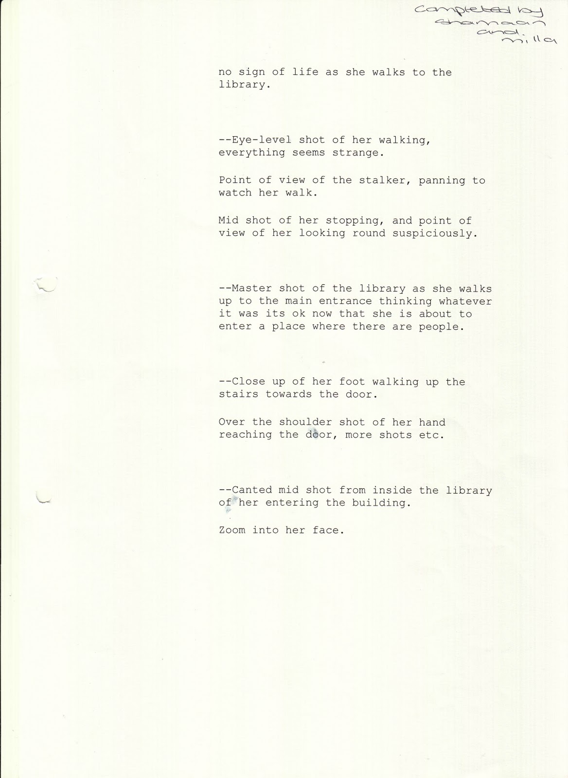 Foundation Portfolio Horror Film Script Foundation Portfolio Horror Film Script