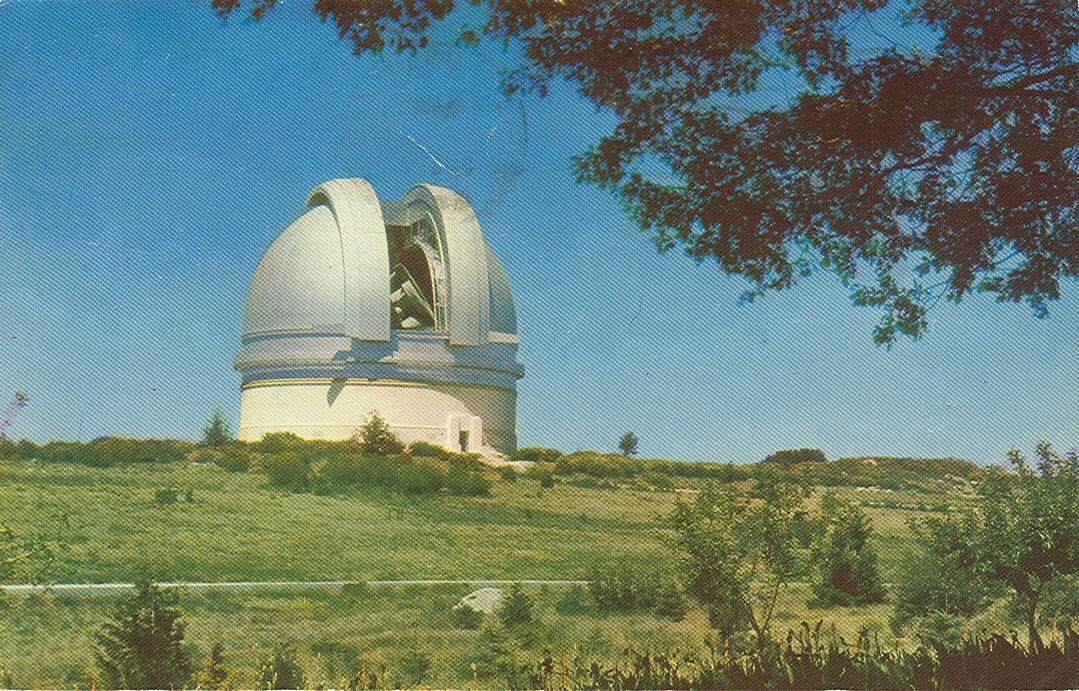 Vintage Travel Postcards: Palomar Observatory, California