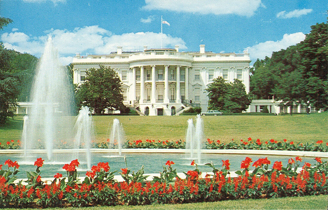 Vintage Travel Postcards: The White House - Washington DC