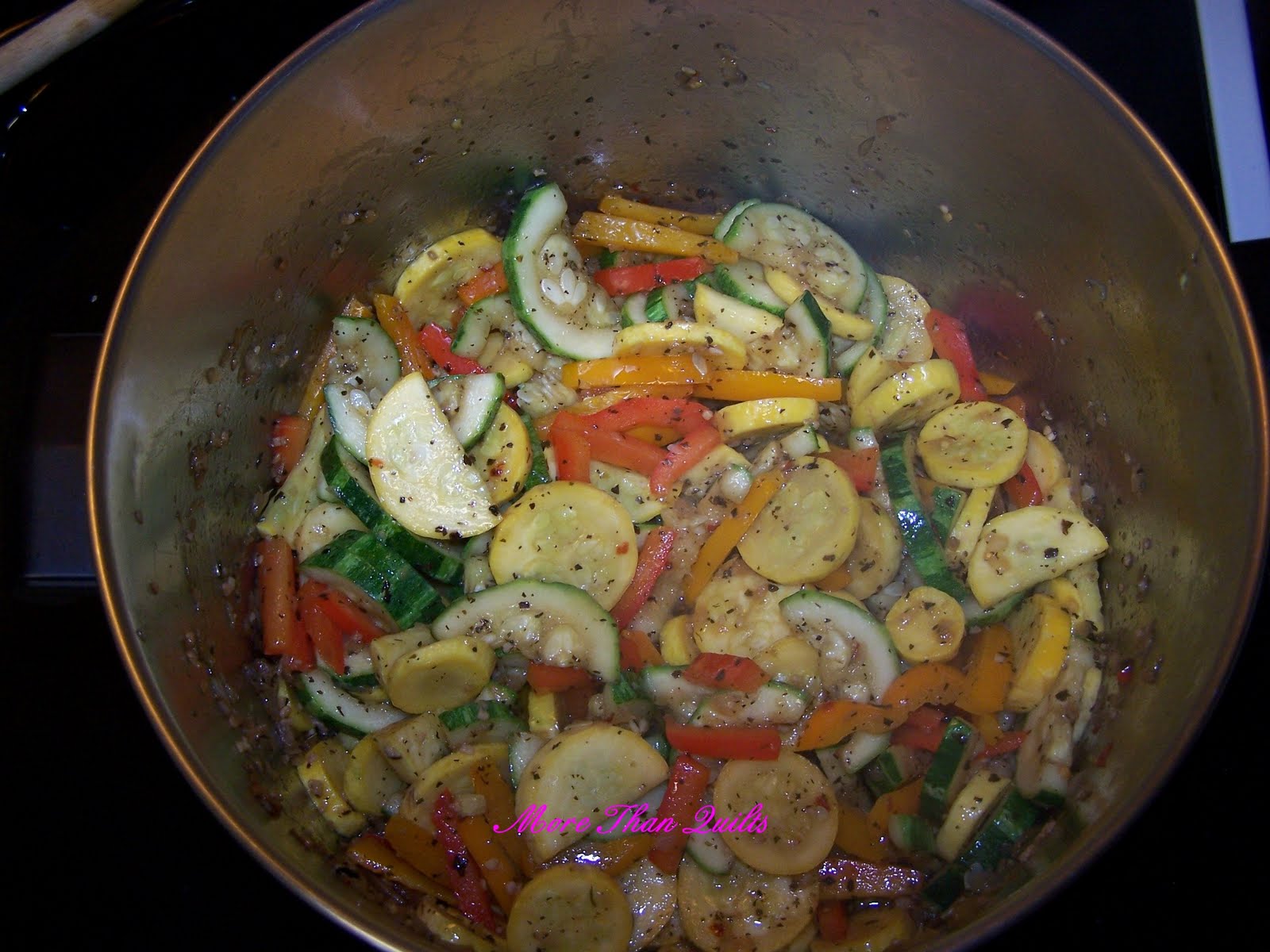 Stray Stitches: Pasta Primavera with Turkey Sausage and a New Mani