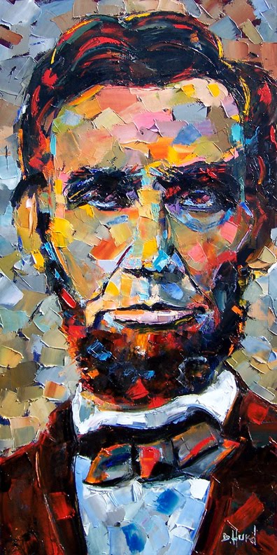 Debra Hurd Original Paintings AND Jazz Art: Abraham Lincoln Art Oil ...