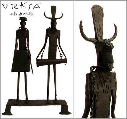 vrksa arts & crafts: Bastar Wrought Iron Craft – Indian Traditional Art