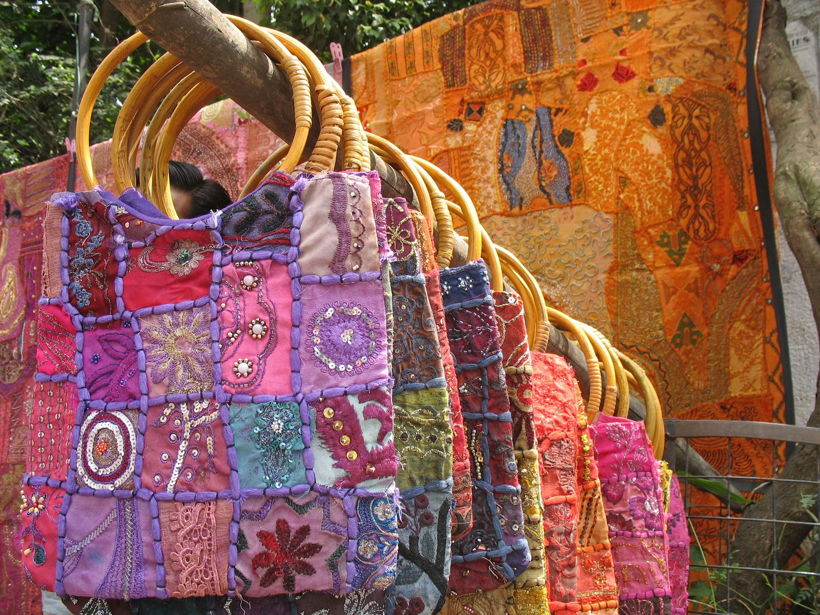 Stock Pictures: Bedcovers, cloth bags and jackets - Patterns and Designs