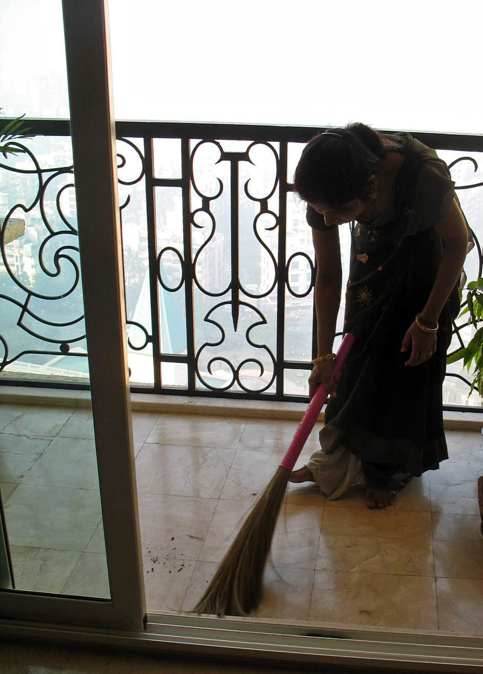 Stock Pictures: Domestic worker or maid in India