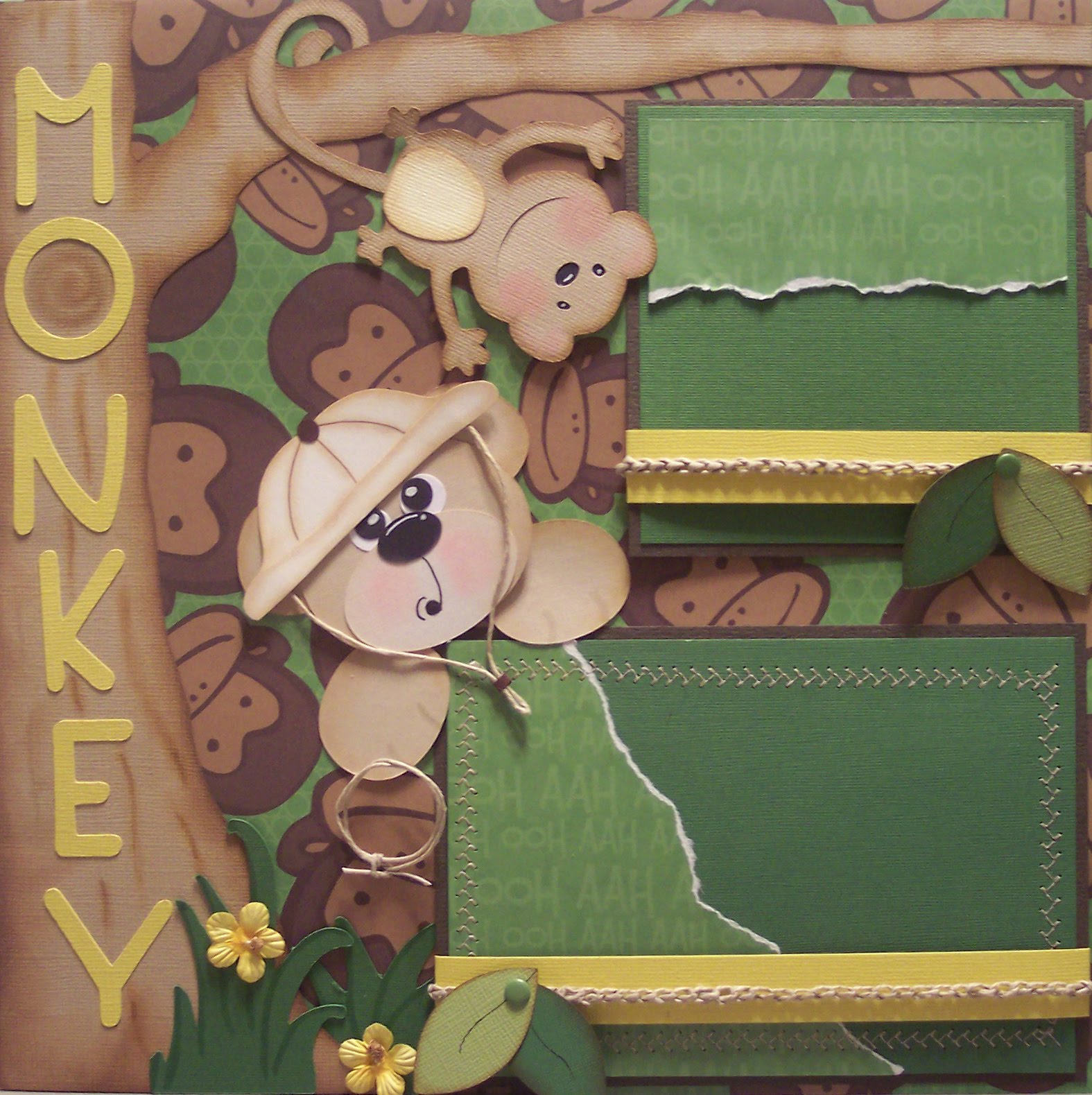 CraftyMelinda.com: Monkey Business Cricut Layout