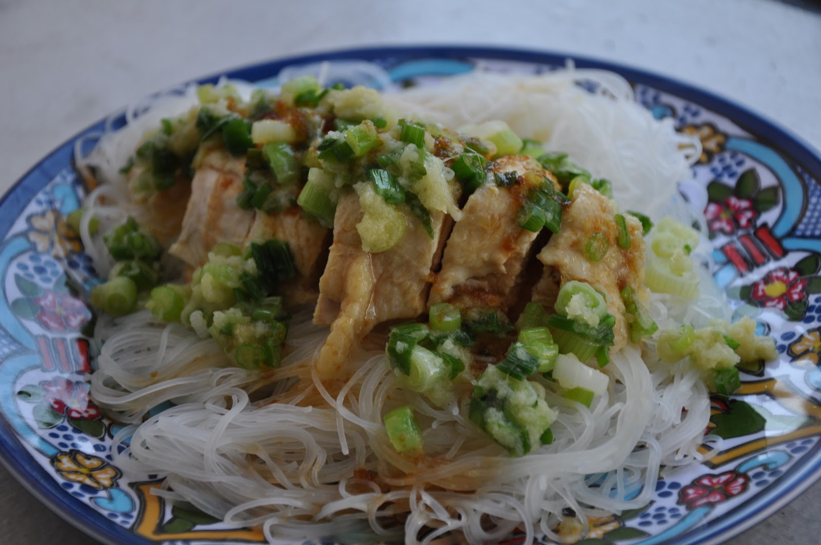Slice of Rice: Poached Chicken with Ginger and Scallion Sauce
