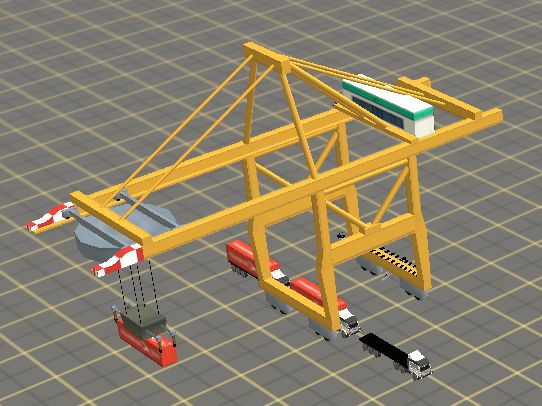Trainz: Port station for containers - Quay - Cranes