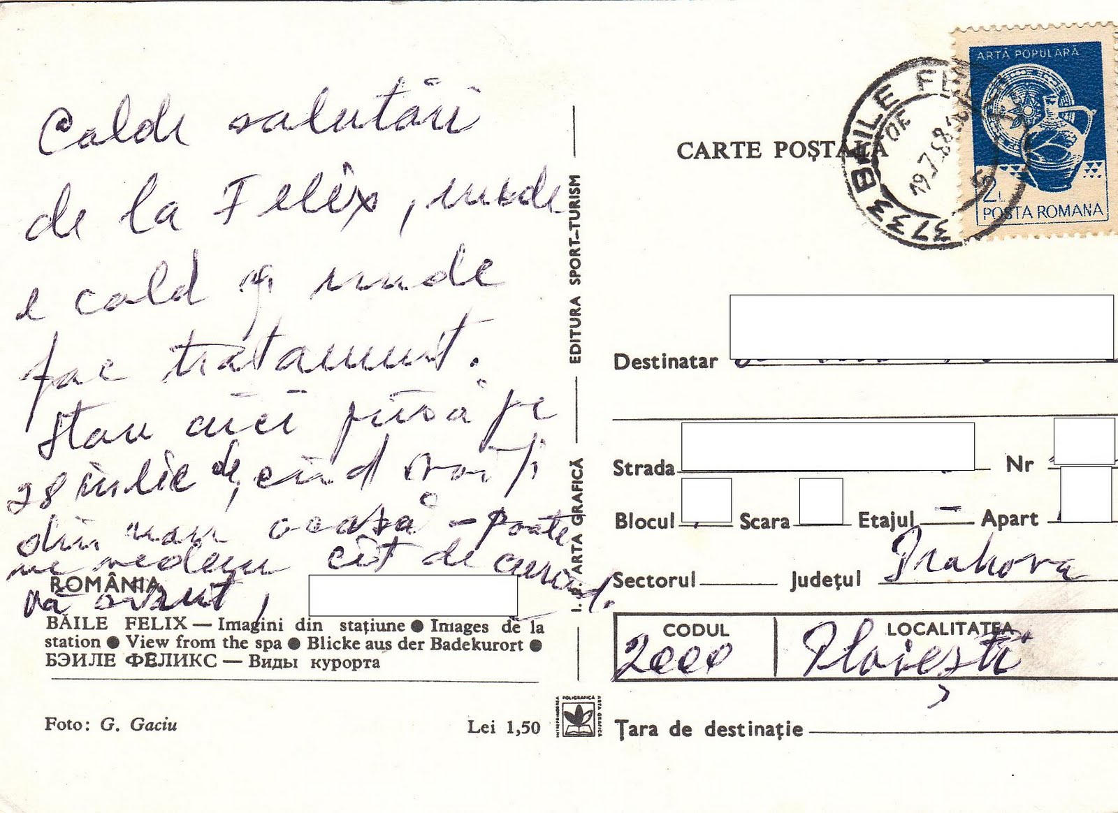 Vederi si carti postale din Romania: Baile Felix