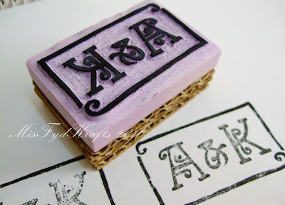 MisFydKrafts: 'A & K' Rubber Stamp