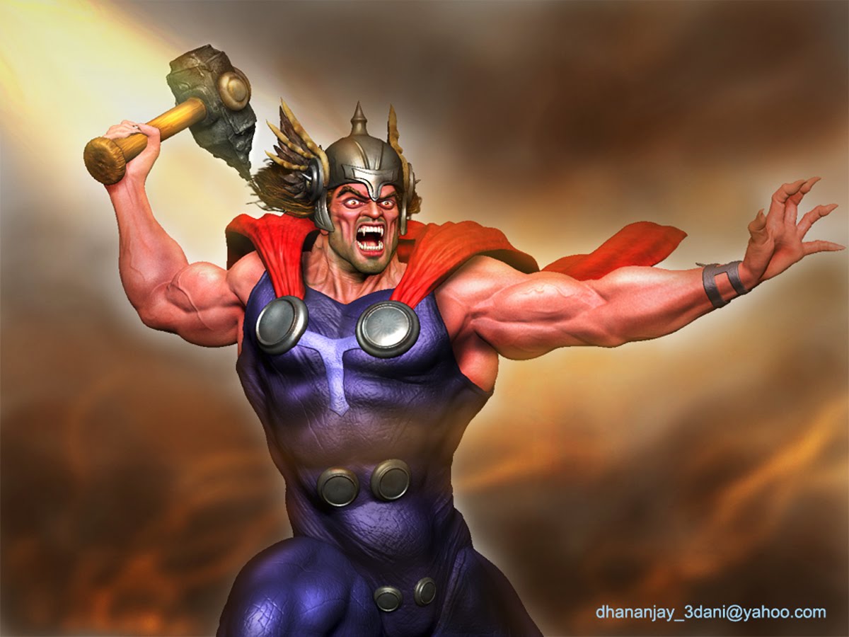 DG's world: Demon Thor_Polypaint_WIP