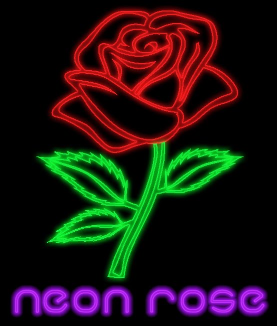 Neon Rose