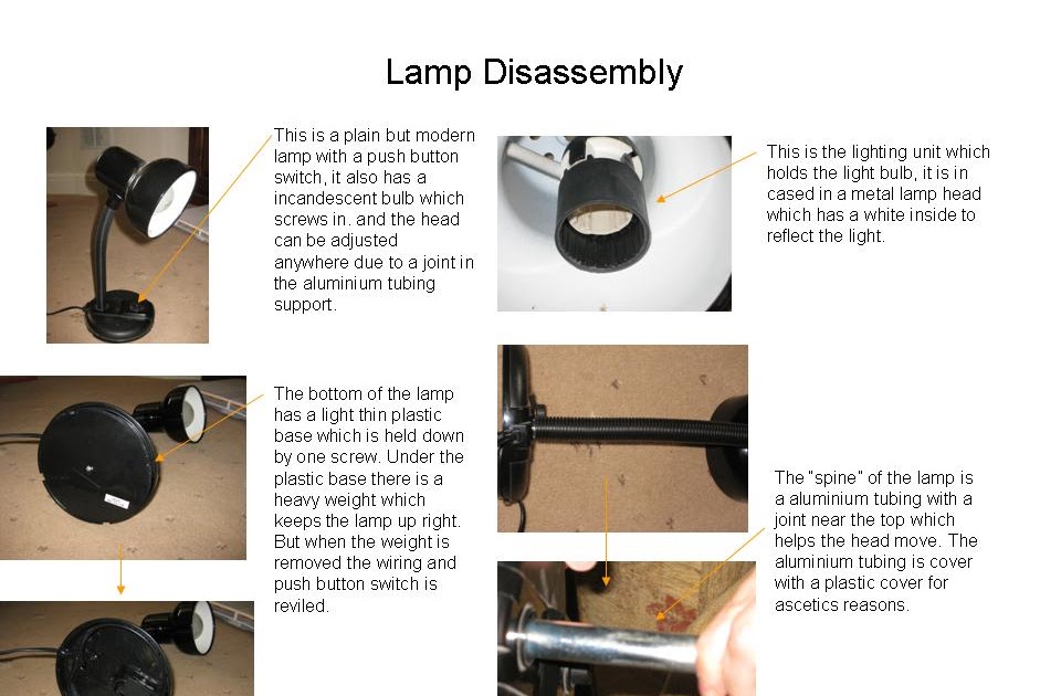 Res Mat: Lamp Disassembly