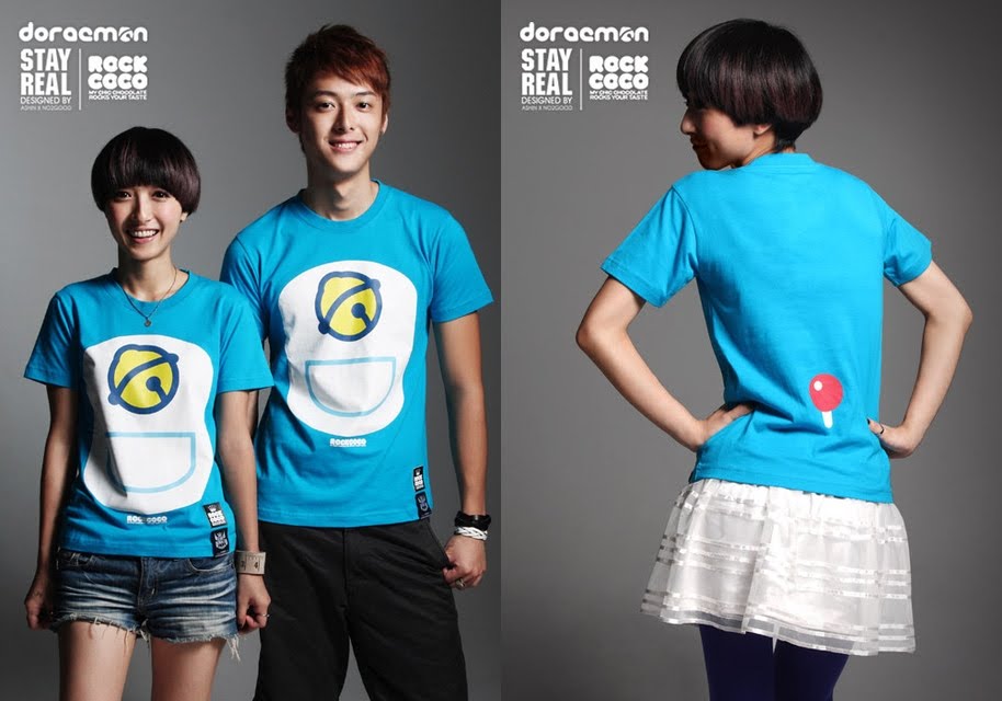 Starz Tee: Preorder : Stay Real - Rockcoco X Doraemon Tee