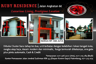 Housing Palembang: RUBY RESIDENCE