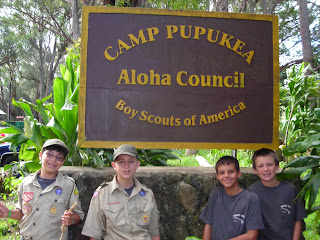 Boy Scout Troop 304, Honolulu, Hawaii: Camp Pupukea Summer 09